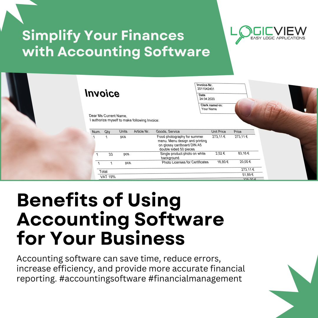 Benefits of Accounting Software - Logicview ERP Billing Software